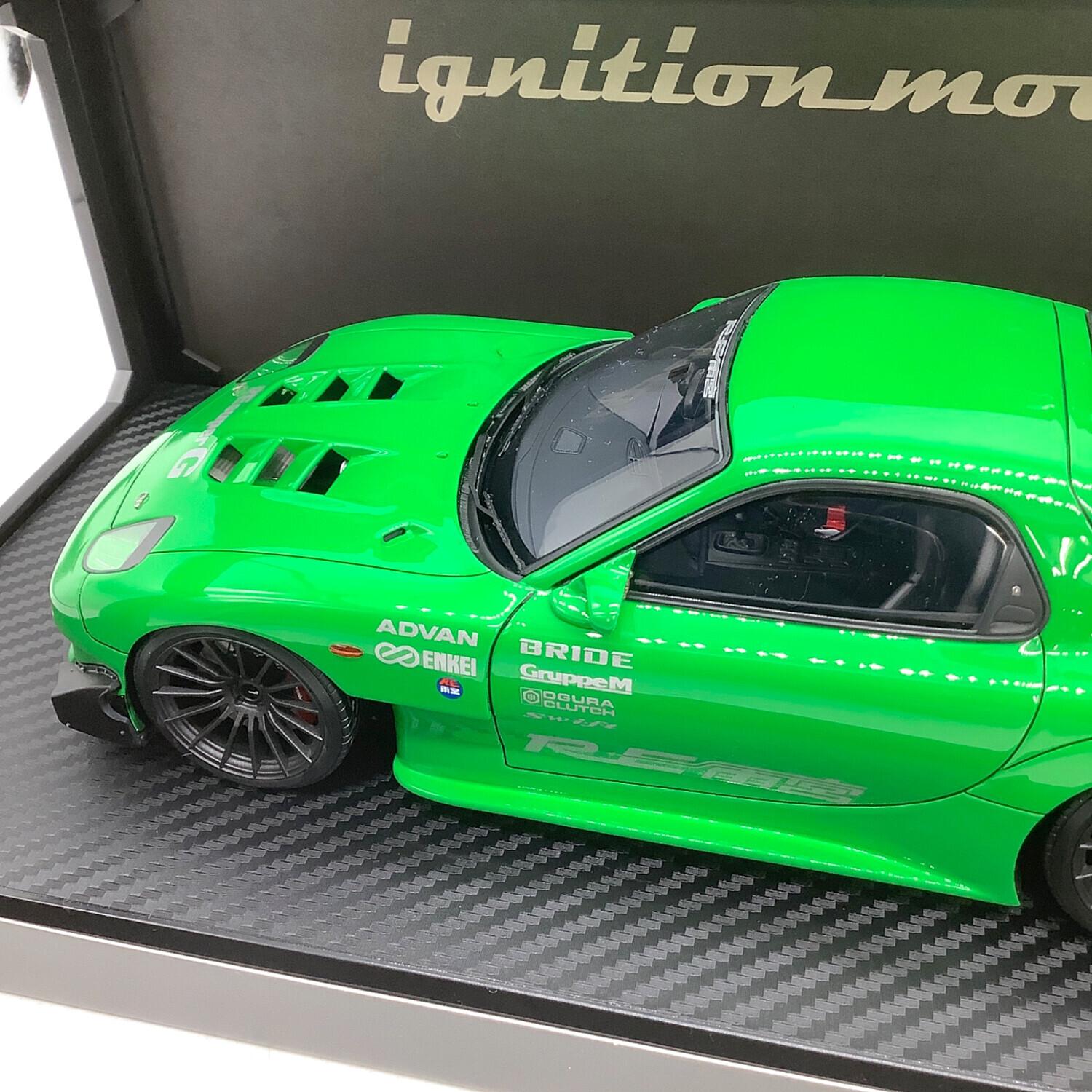 ignition model (イグニッションモデル) 1/18 MAZDA RX-7 (FD3S) RE Amemiya Green[イグニッションモデル]｜トレファクONLINE