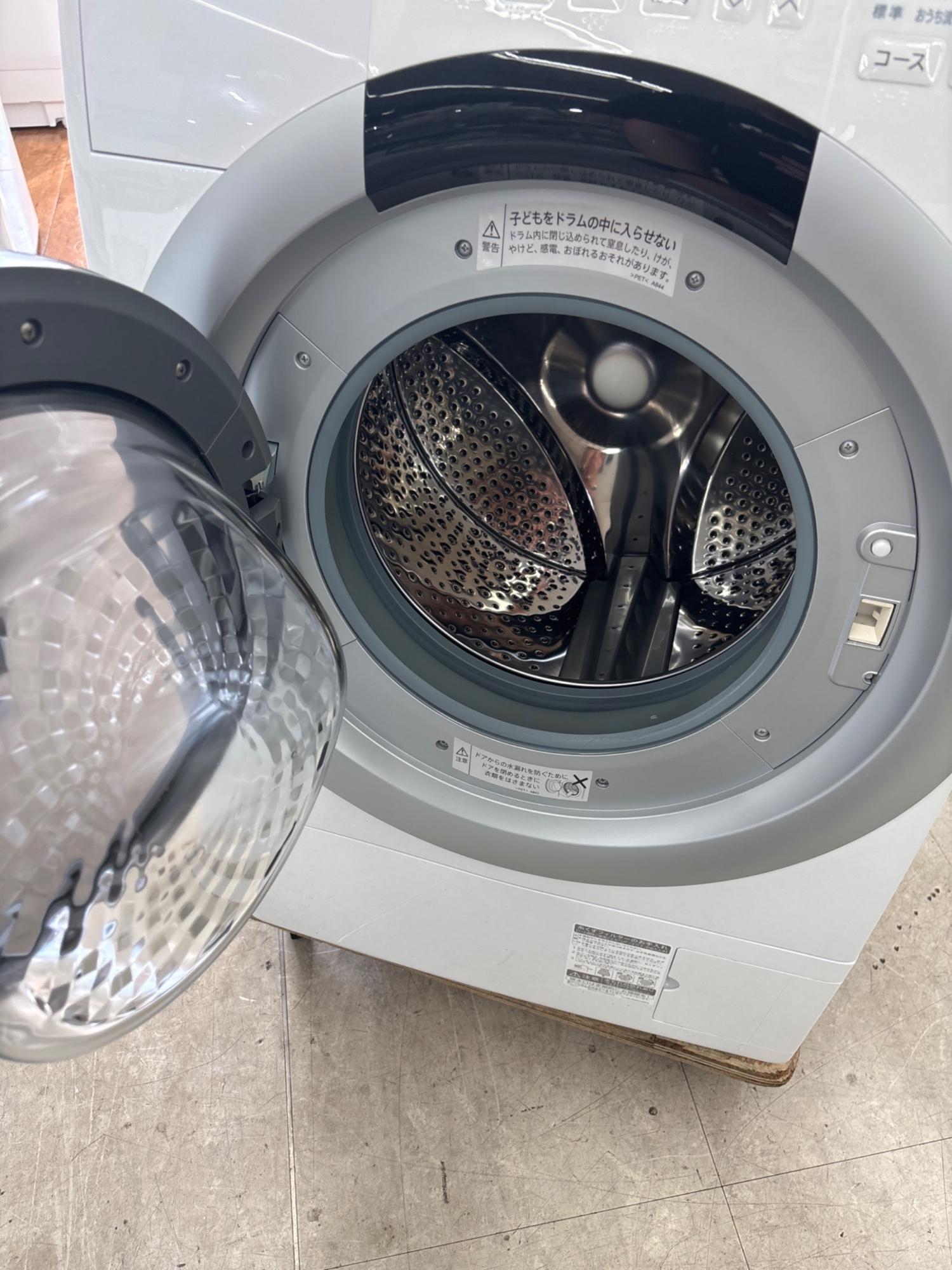 SHARP (シャープ) ドラム式洗濯乾燥機 222 7.0kg ES-S7J-WL 2024年製｜トレファクONLINE