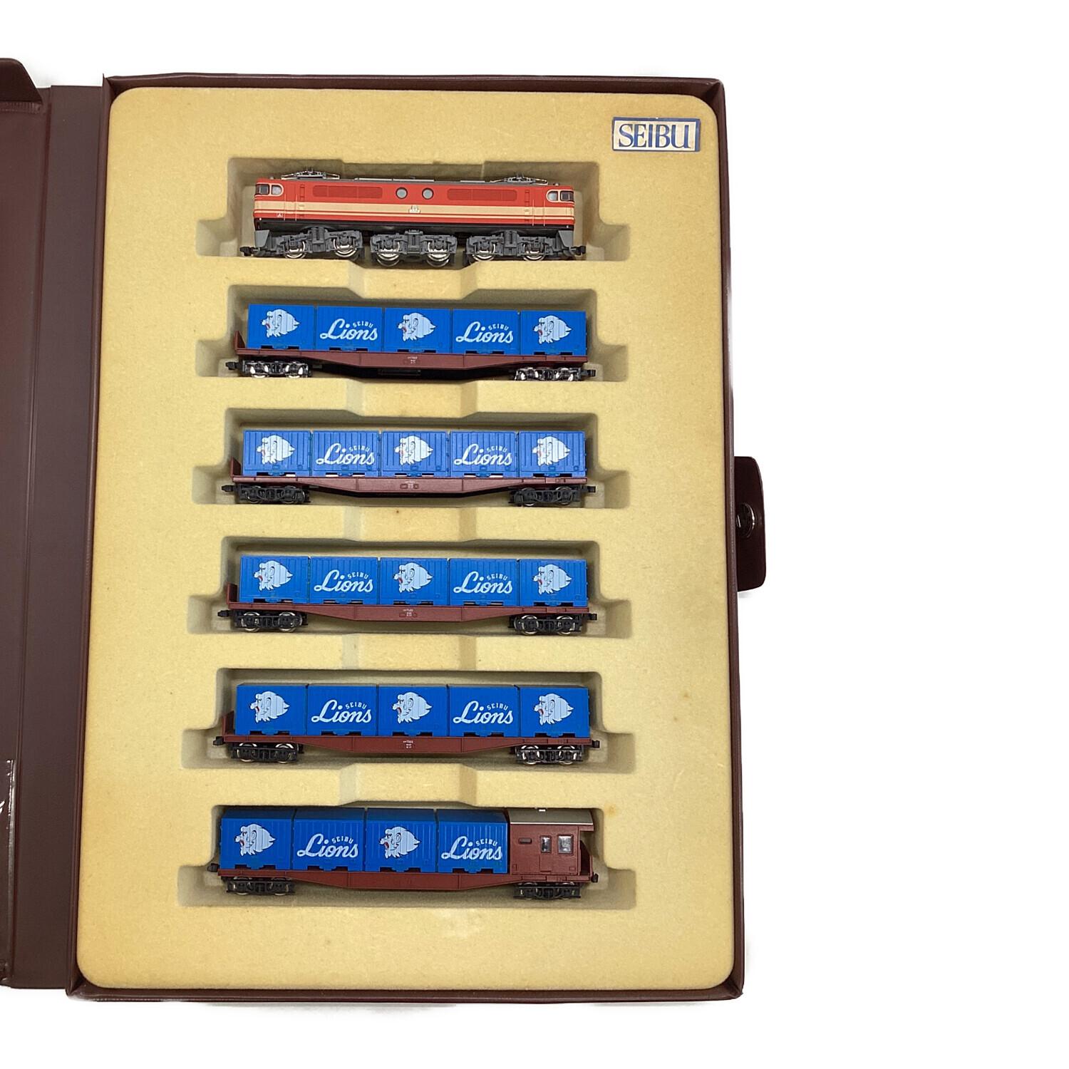 Nゲージ 西武鉄道 E851形 レオコンテナ貨車 6両編成｜トレファクONLINE