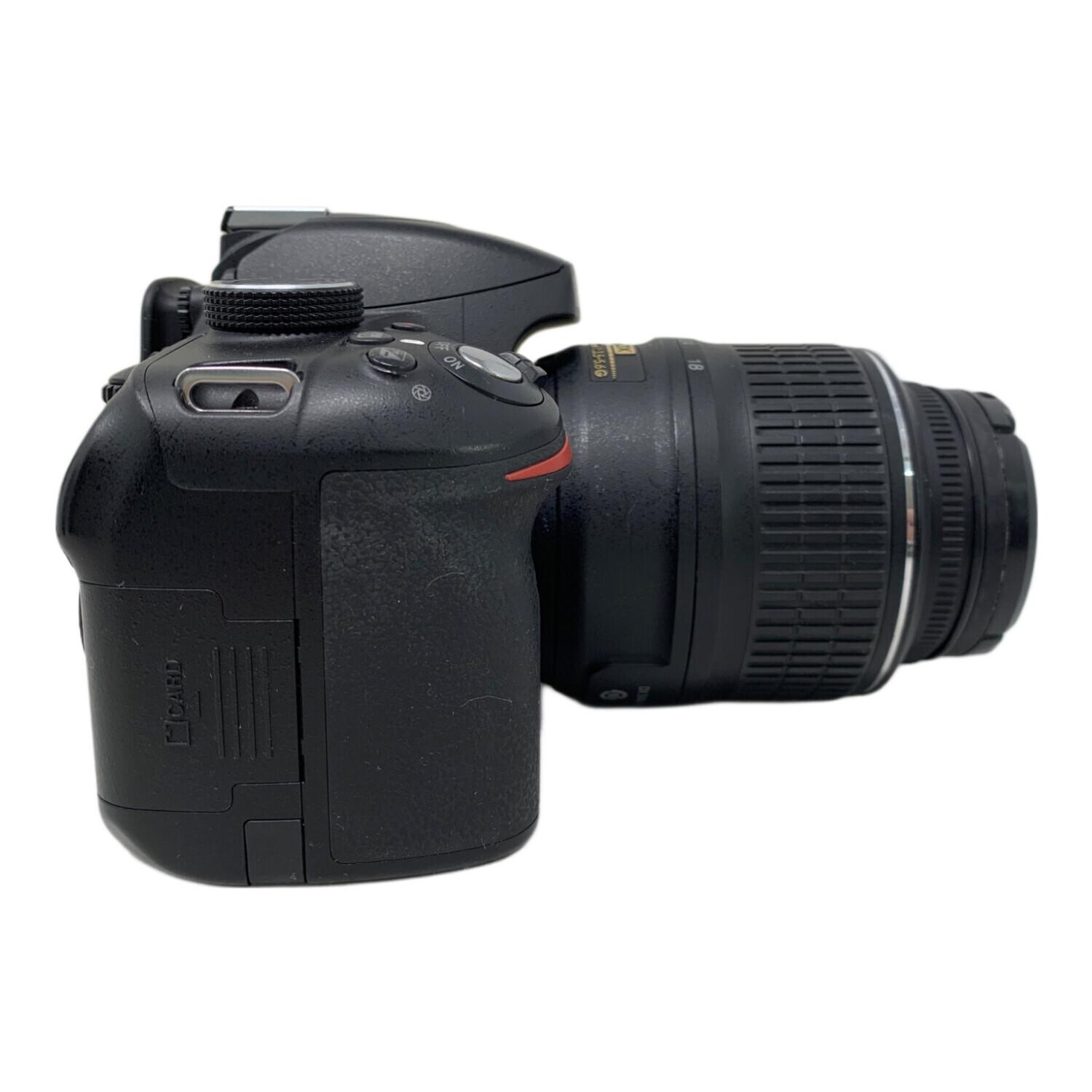 Nikon (ニコン) デジタル一眼レフカメラ ダブルズームキット ※内部ホコリ有 D3200 2416万画素 APS-C 専用電池 SDXCカード対応 ISO100～6400 1/4000 ...