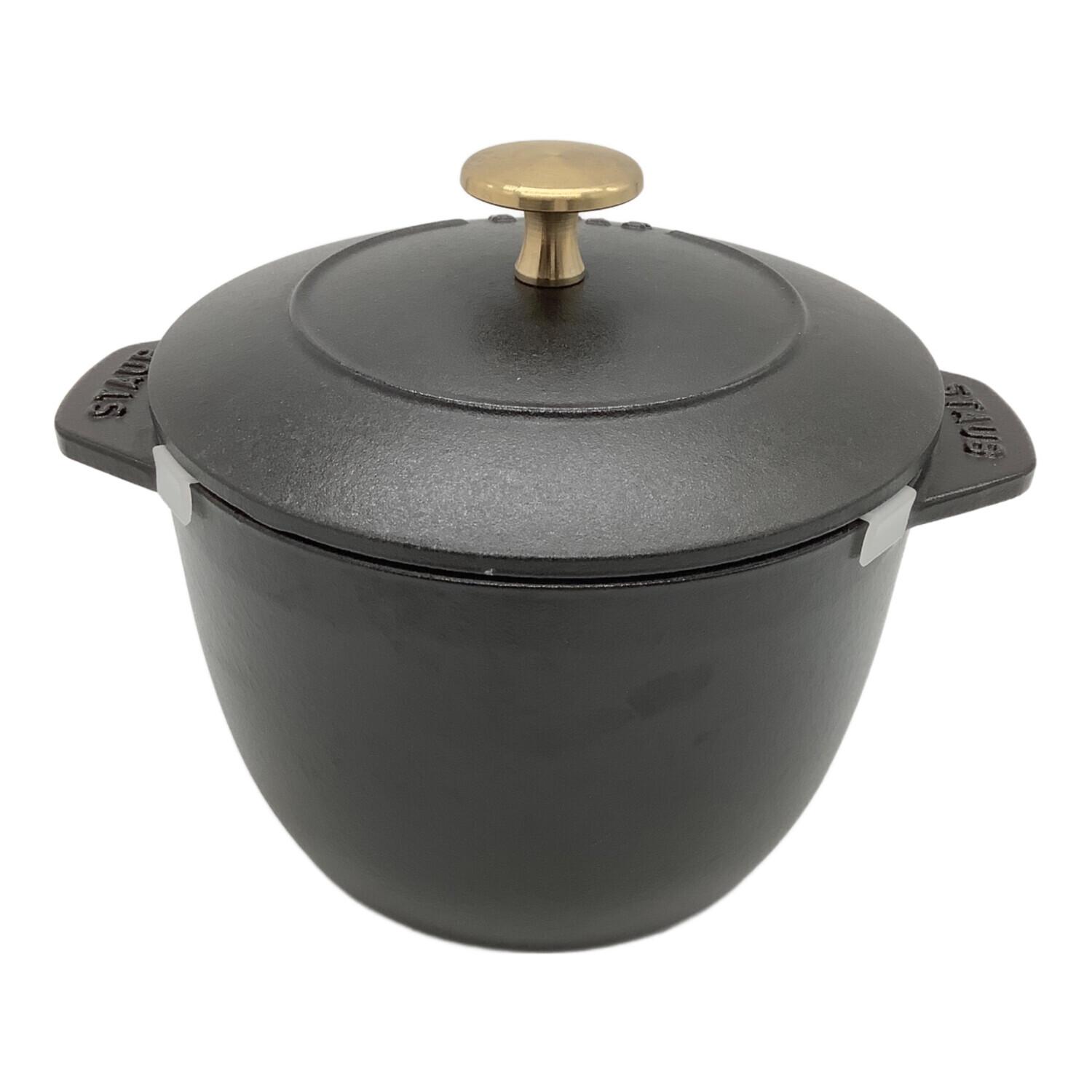Staub (ストウブ) ココット デ ゴハン ブラック 16cm 40509-655｜トレファクONLINE