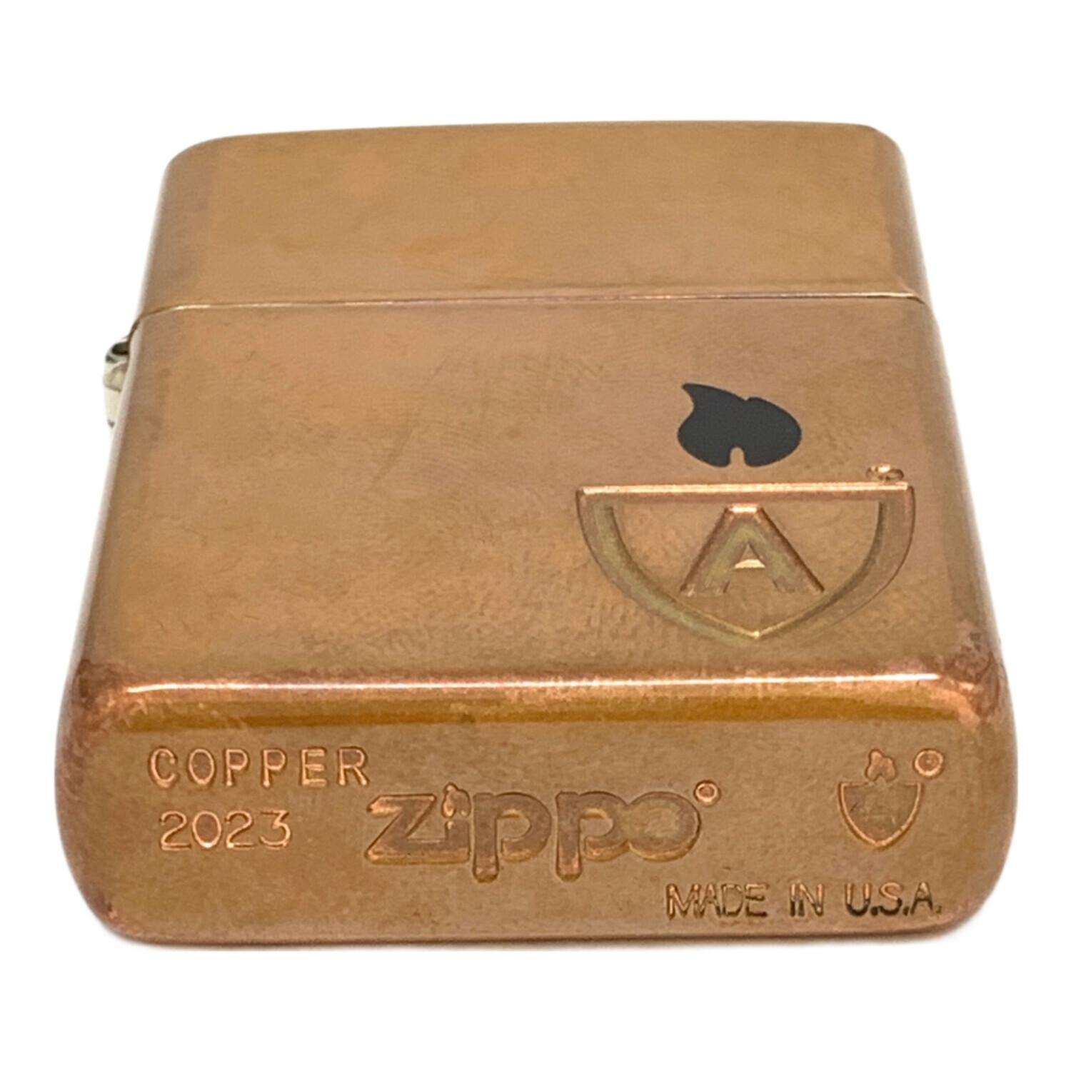 ZIPPO (ジッポ) オイルライター 世界限定15,000個 46171 ARMOR SOLID COPPER 2024年コレクティブモデル 2023年製 銅(コッパー)｜トレファクONLINE