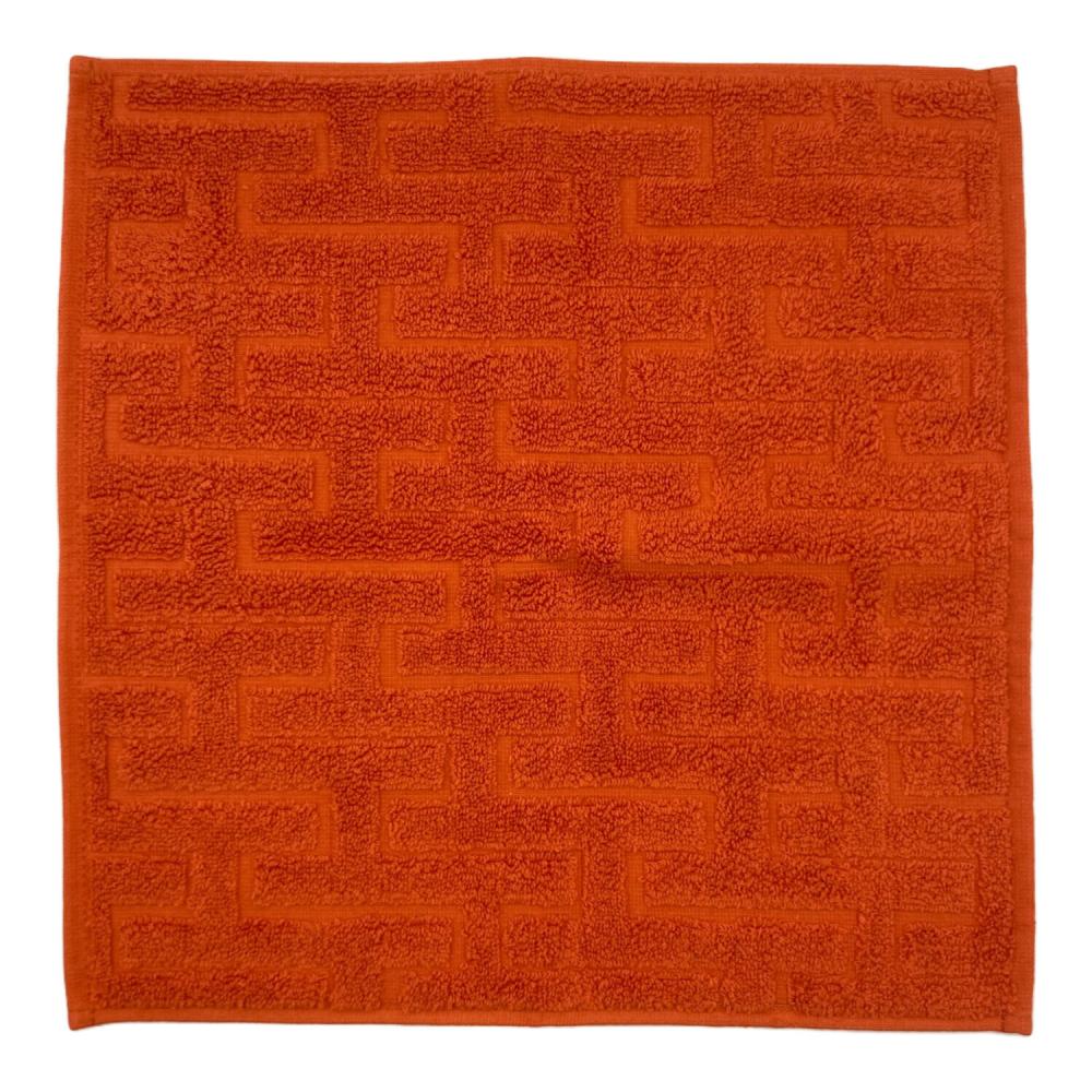 HERMES(エルメス) フェイスタオル ラビリンス オレンジ｜トレファクONLINE