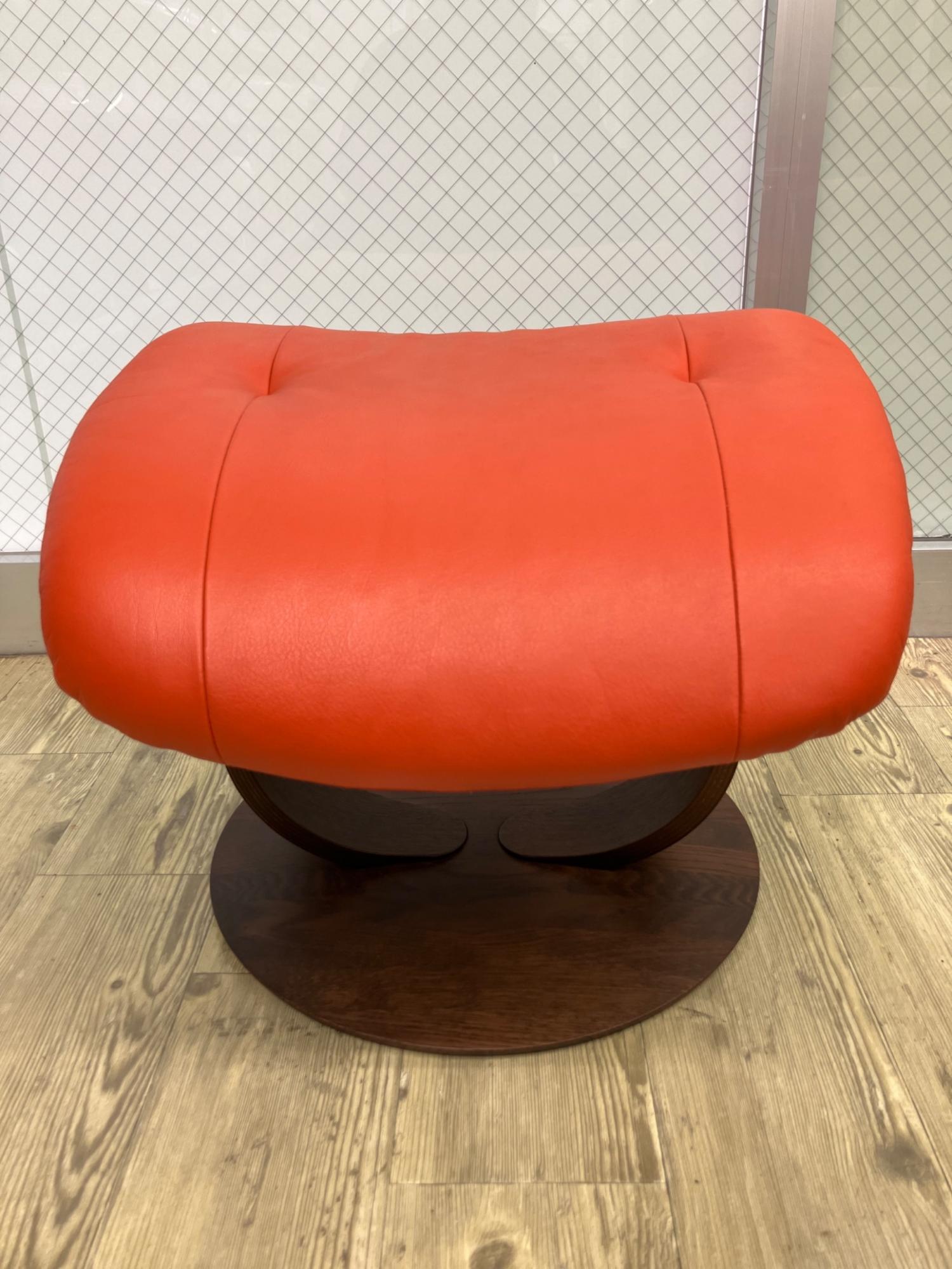 karimoku (カリモク) リクライニングチェアー オレンジ RU72 the first｜トレファクONLINE