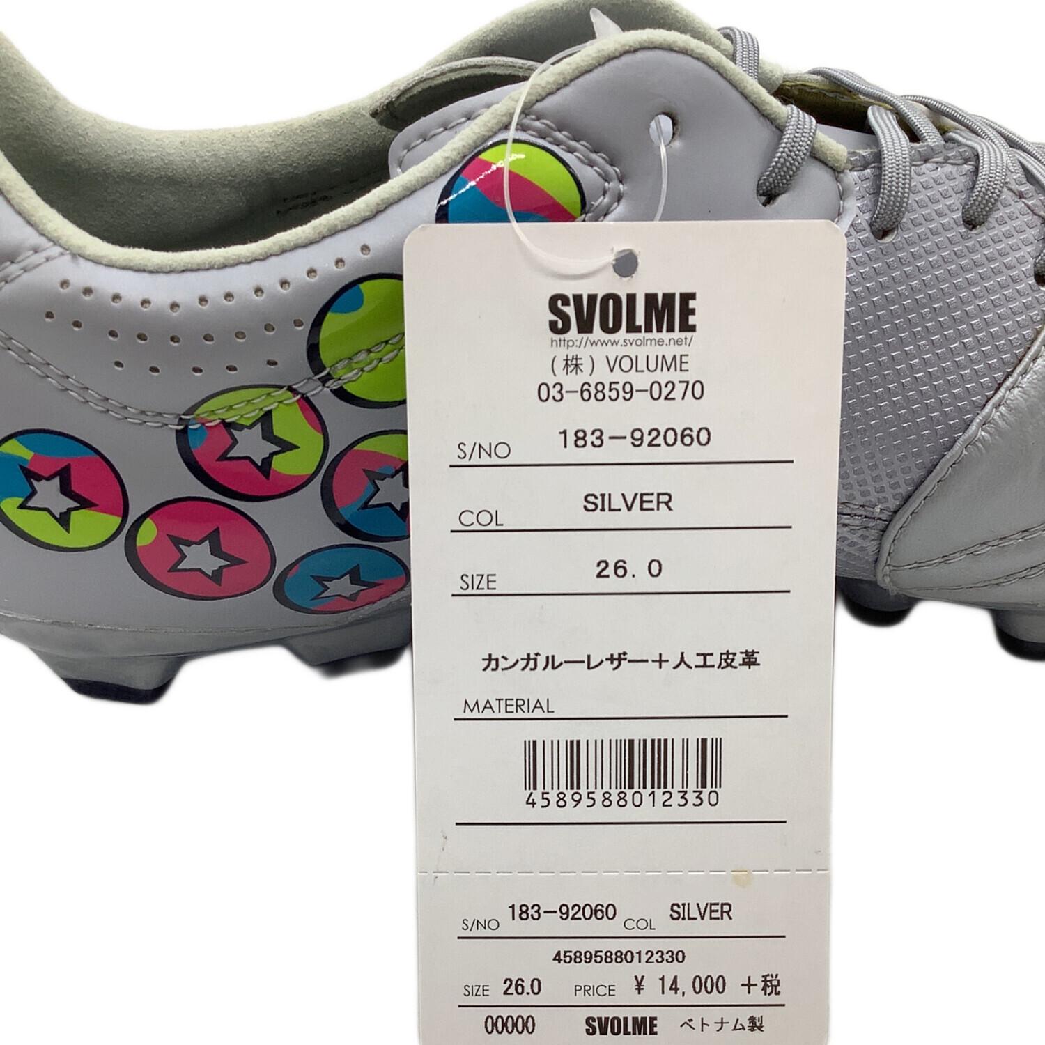 svolme (スボルメ) サッカースパイク メンズ SIZE 26cm グレー 183-92060｜トレファクONLINE